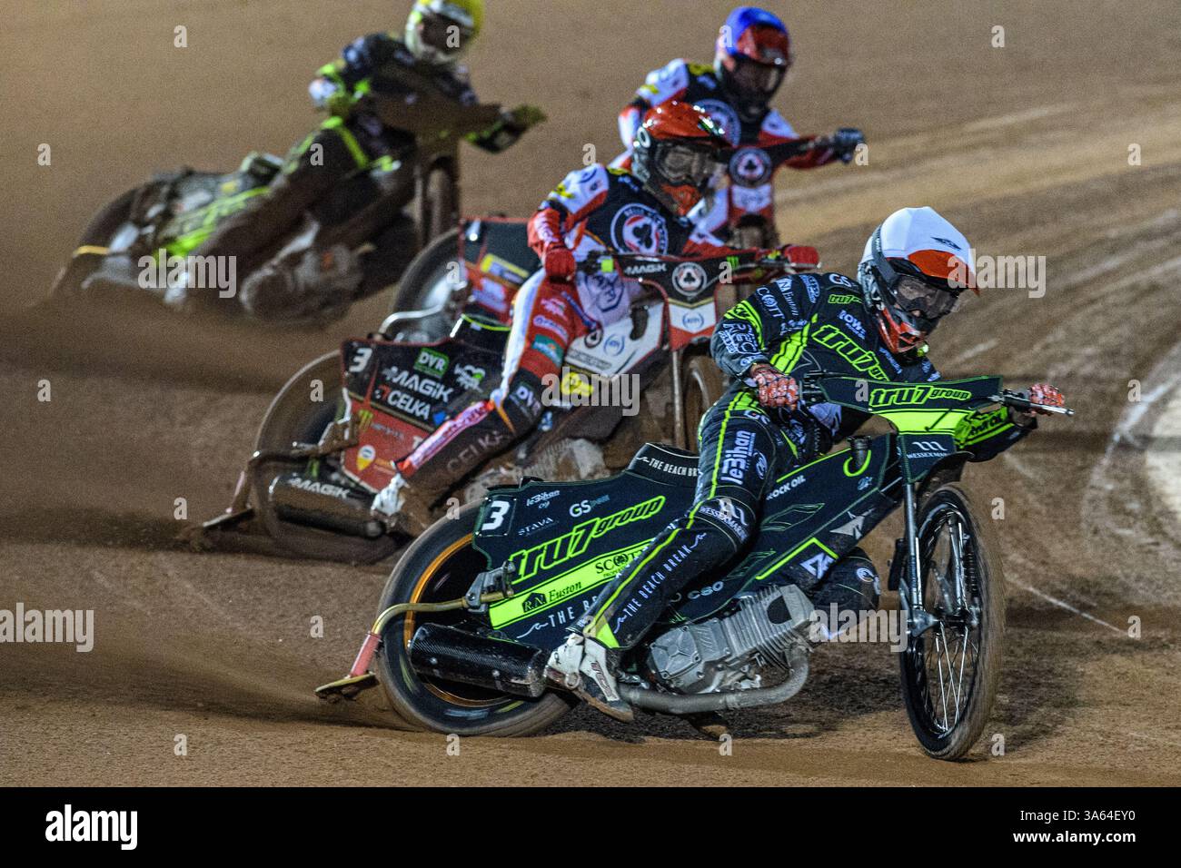 Manchester on Monday 24th March 2025.Adam Ellis of Ipswich Witches in ...