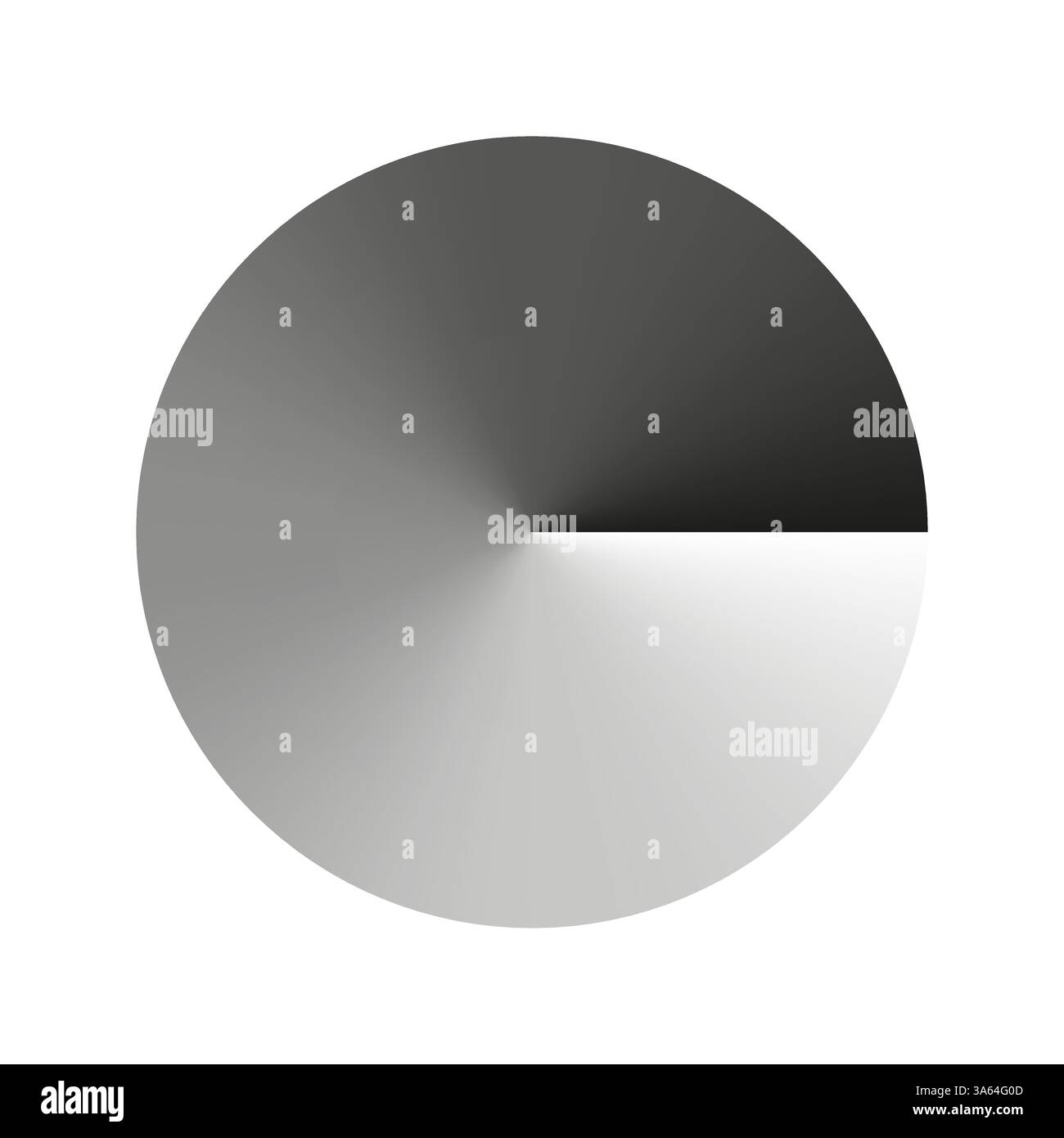 Gradient Circular Shape Abstract Radial Shading Monochrome Sphere Icon Smooth Tonal Blend