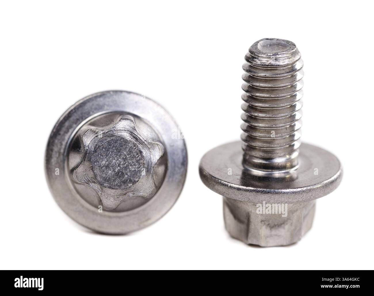 Closeup on screws bolts hi-res stock photography and images - Alamy