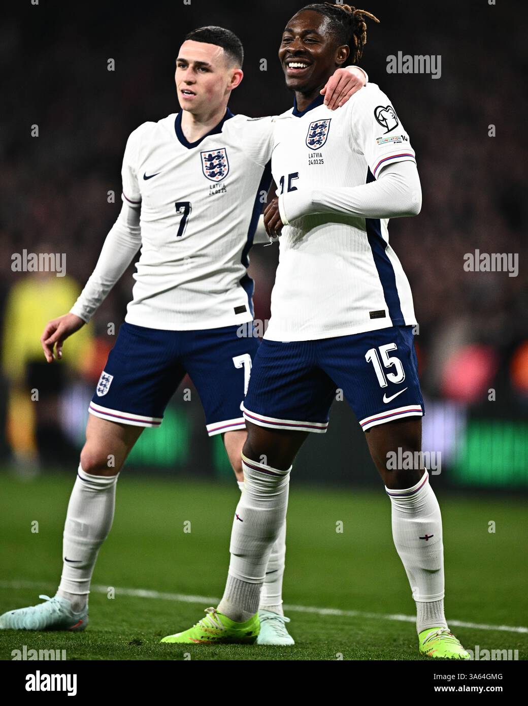 London, UK. 24th Mar, 2025. LONDON, ENGLAND - Ebere Eze of England ...