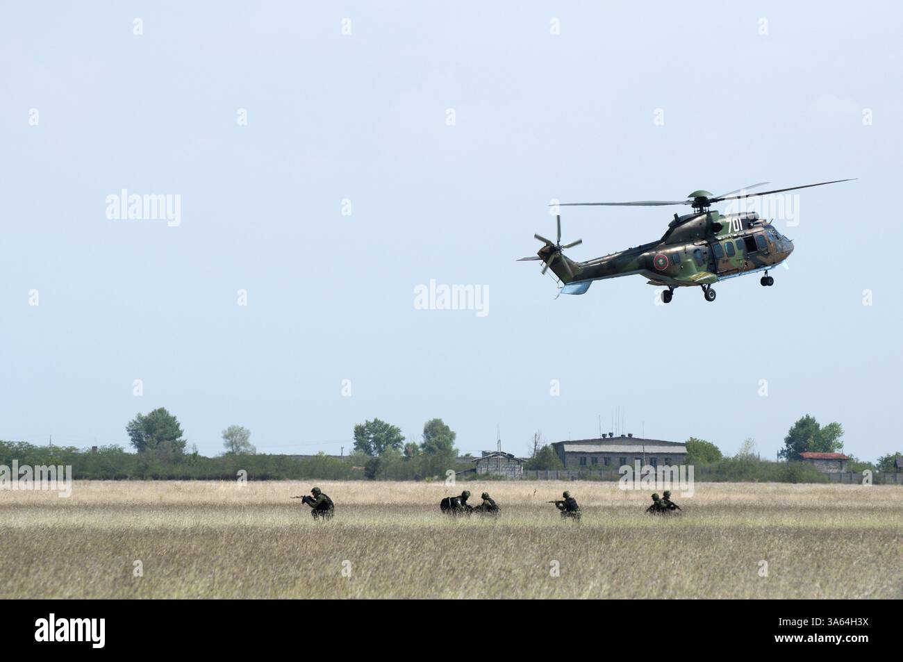 Military operation with helicopters. Horizontal image Stock Photo - Alamy