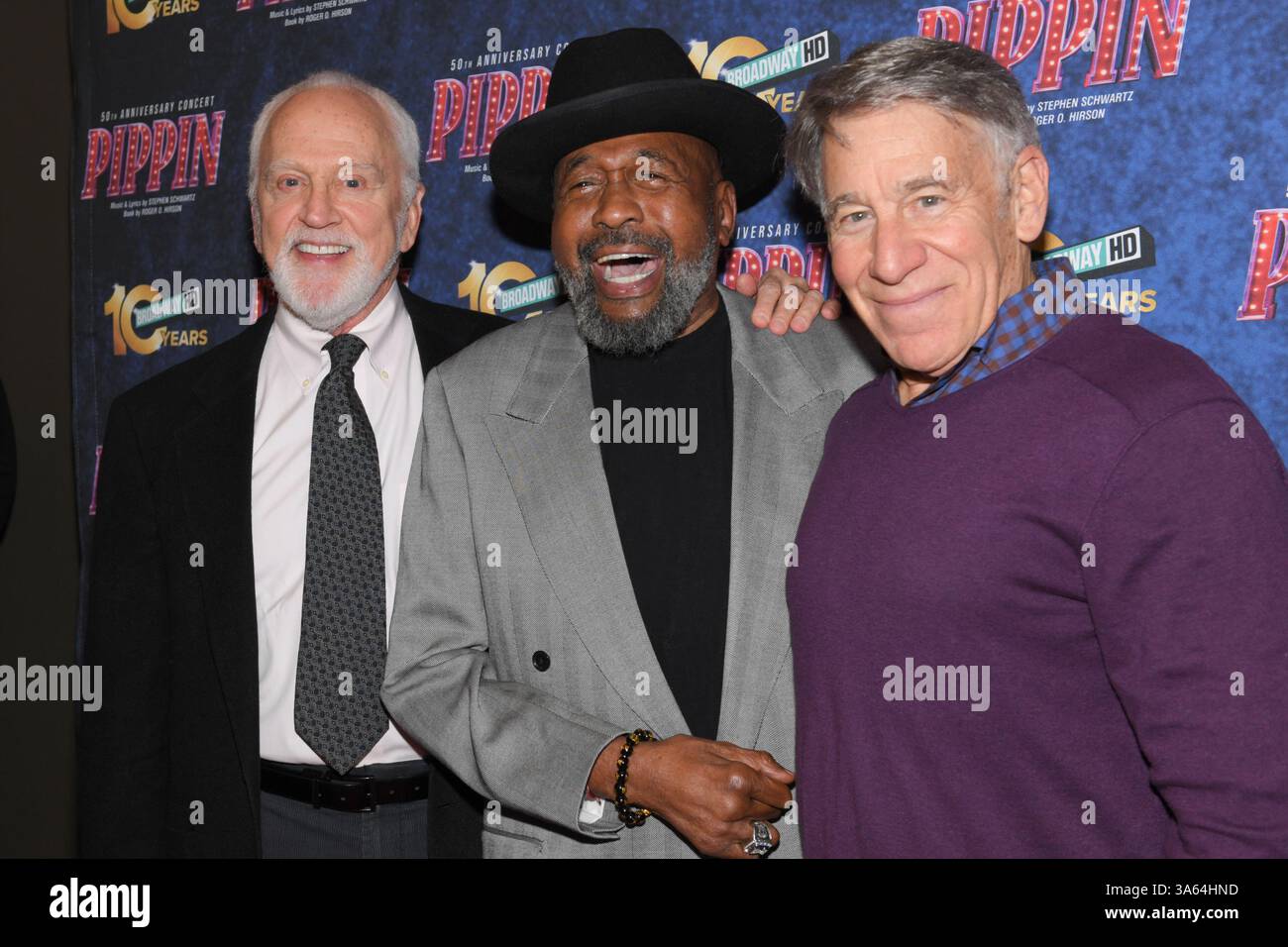 New York, USA. 24th Mar, 2025. (L-R) John Rubinstein, Ben Vereen and ...
