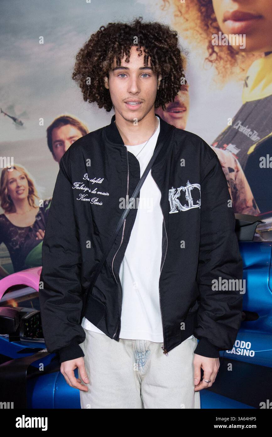 Masseo Gayez Banzept attending the Rapide Premiere at the Grand Rex ...