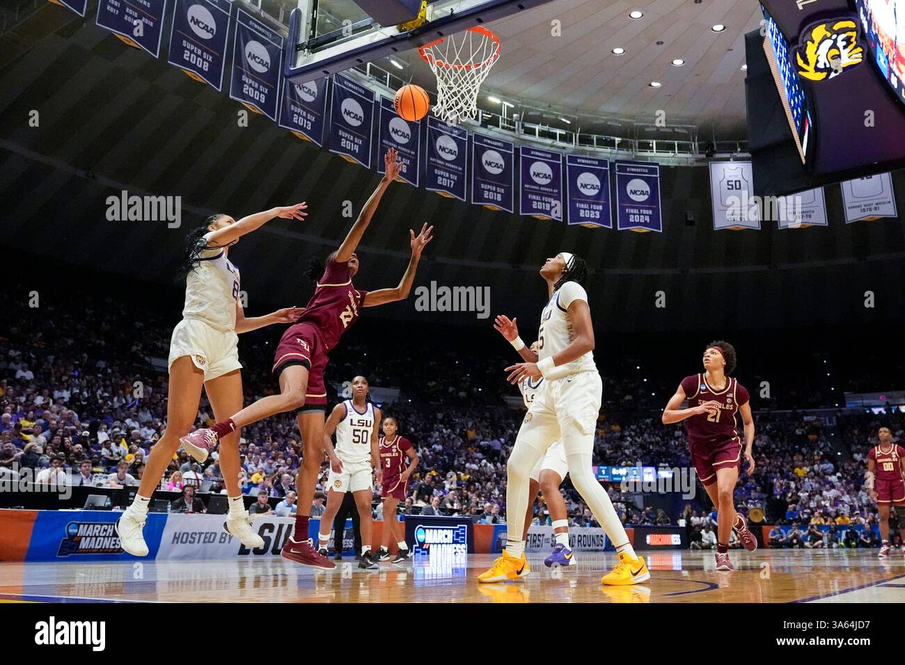 Florida State forward Malea Williams (22) shoots during the second half ...