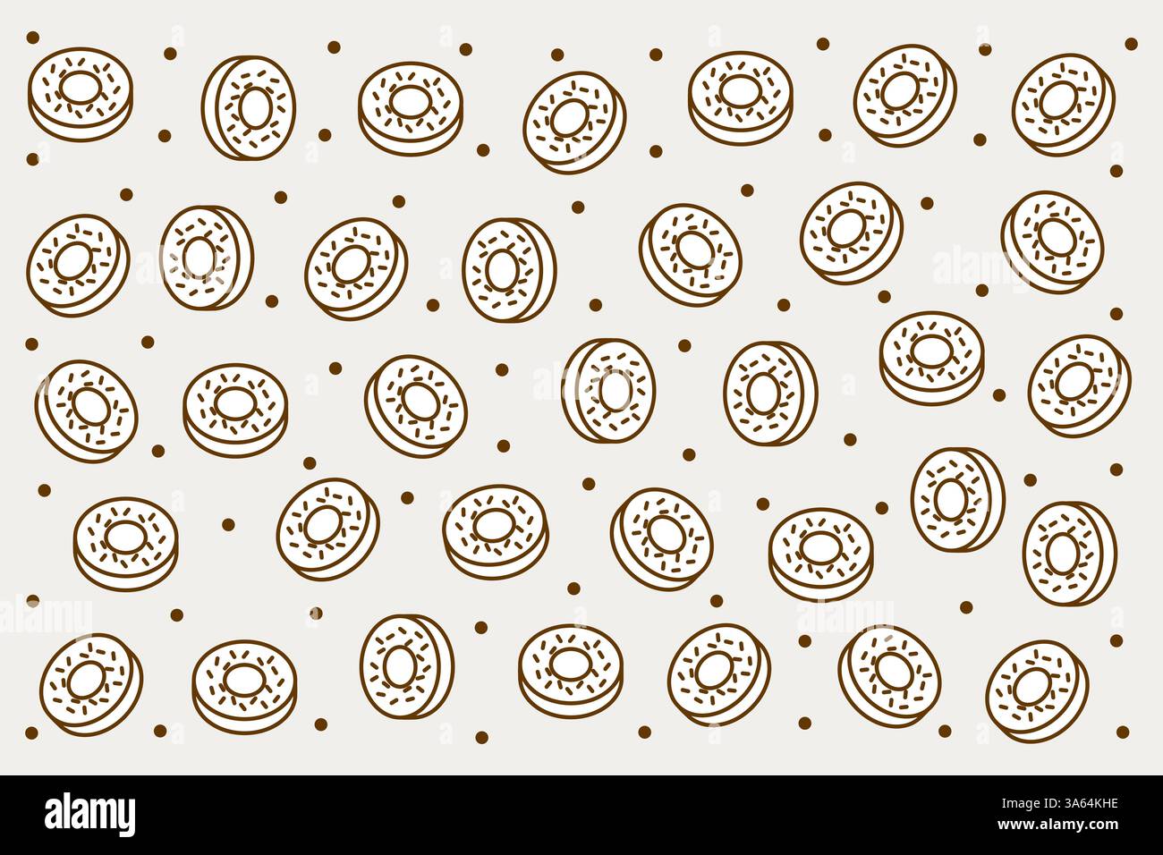 Abstract donuts pattern. Wallpaper decoration. Vector illustration ...