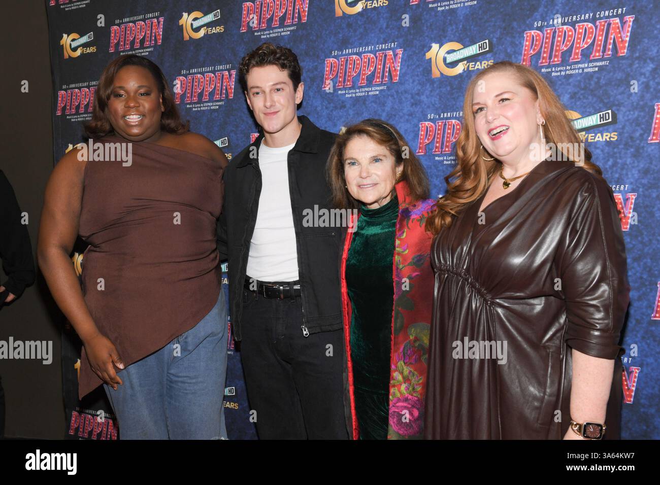 Alex Newell, Jac Yarrow, Tovah Feldshuh and Julie James attend ...