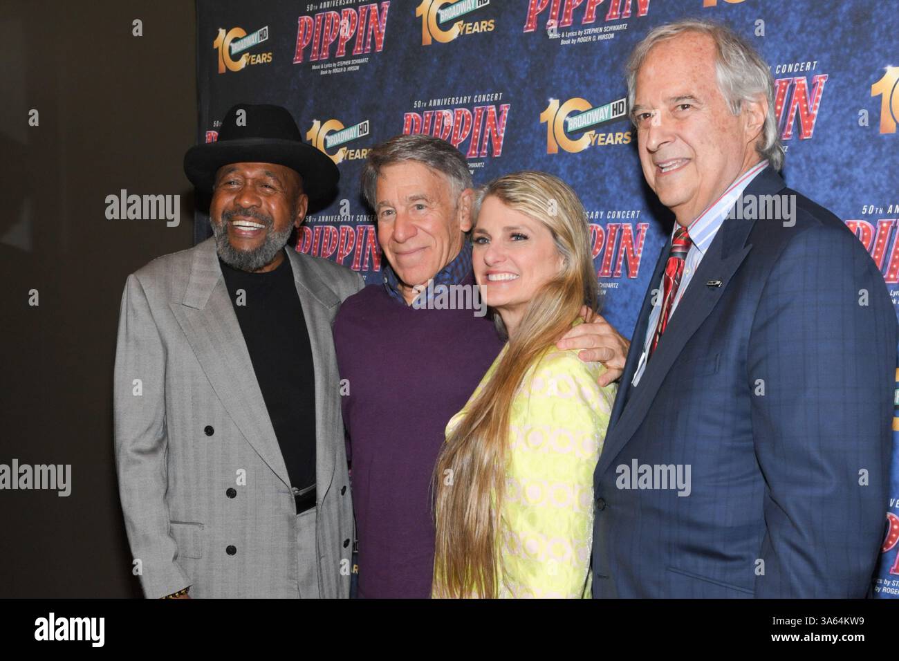 New York, USA. 24th Mar, 2025. Ben Vereen, Stephen Schwartz, Bonnie ...