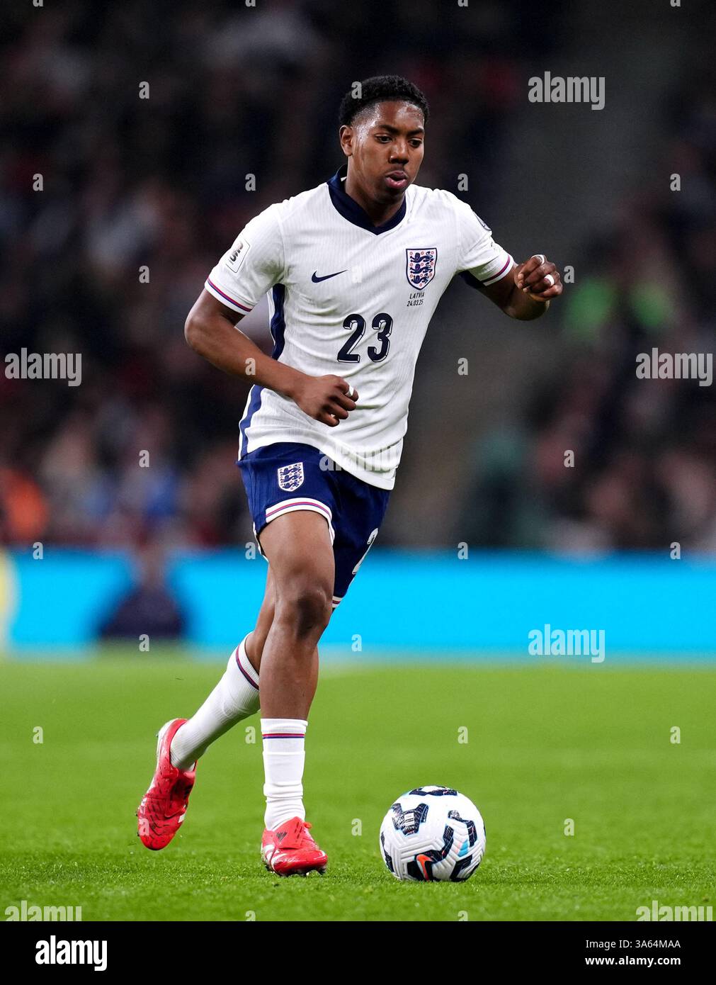 England’s Myles Lewis-Skelly during the 2026 FIFA World Cup Qualifying ...