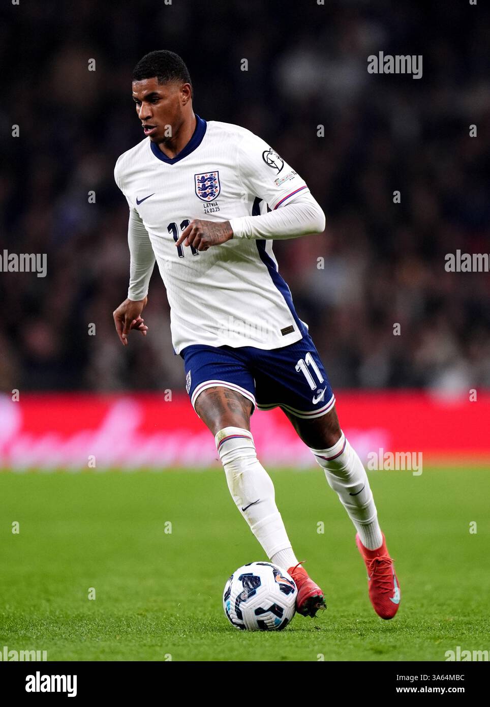 England’s Marcus Rashford during the 2026 FIFA World Cup Qualifying ...