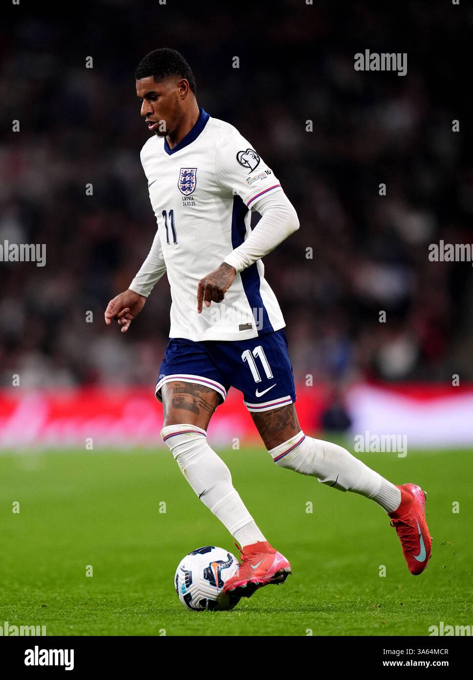 England’s Marcus Rashford during the 2026 FIFA World Cup Qualifying ...