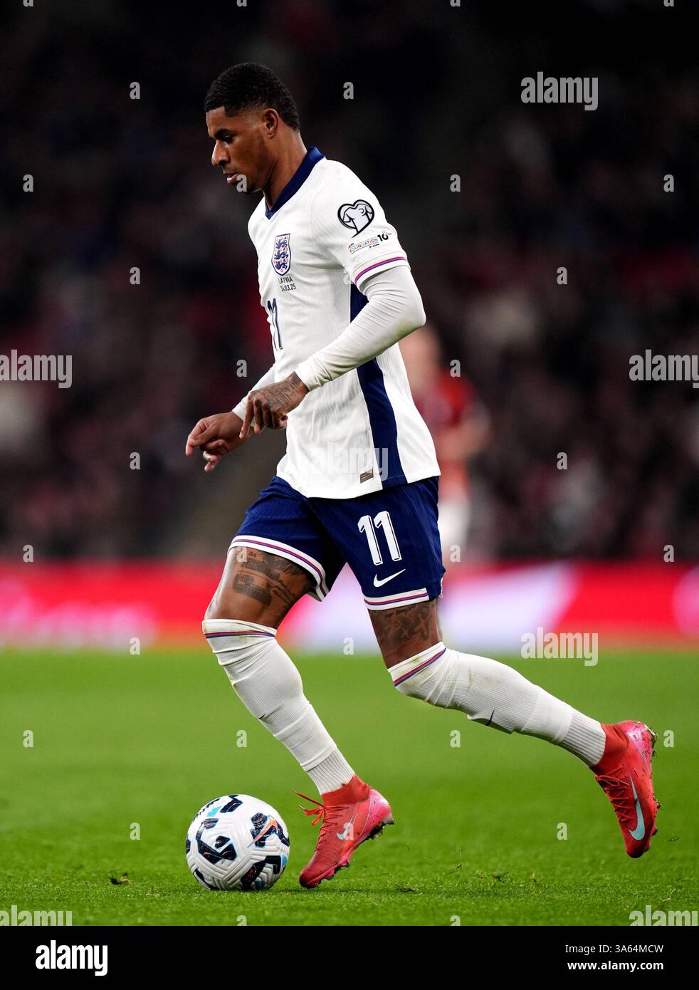 England’s Marcus Rashford during the 2026 FIFA World Cup Qualifying ...