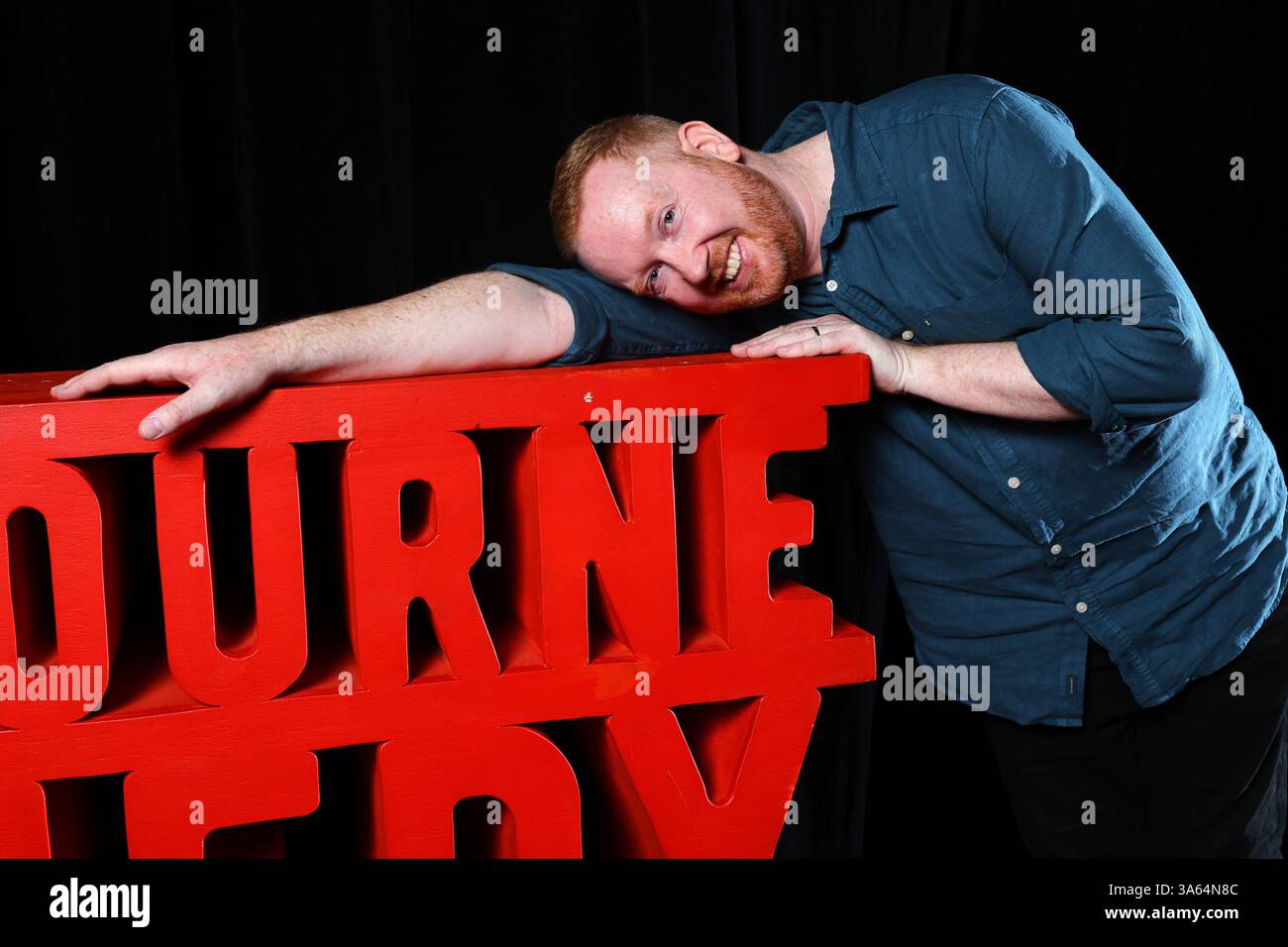 Melbourne, Australia. 25th Mar, 2025. Comedian Luke McGregor poses for ...