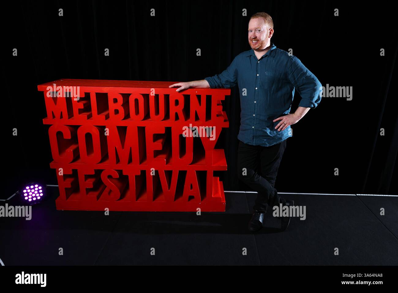 Comedian Luke McGregor poses for a photo during the launch of the 2025 ...