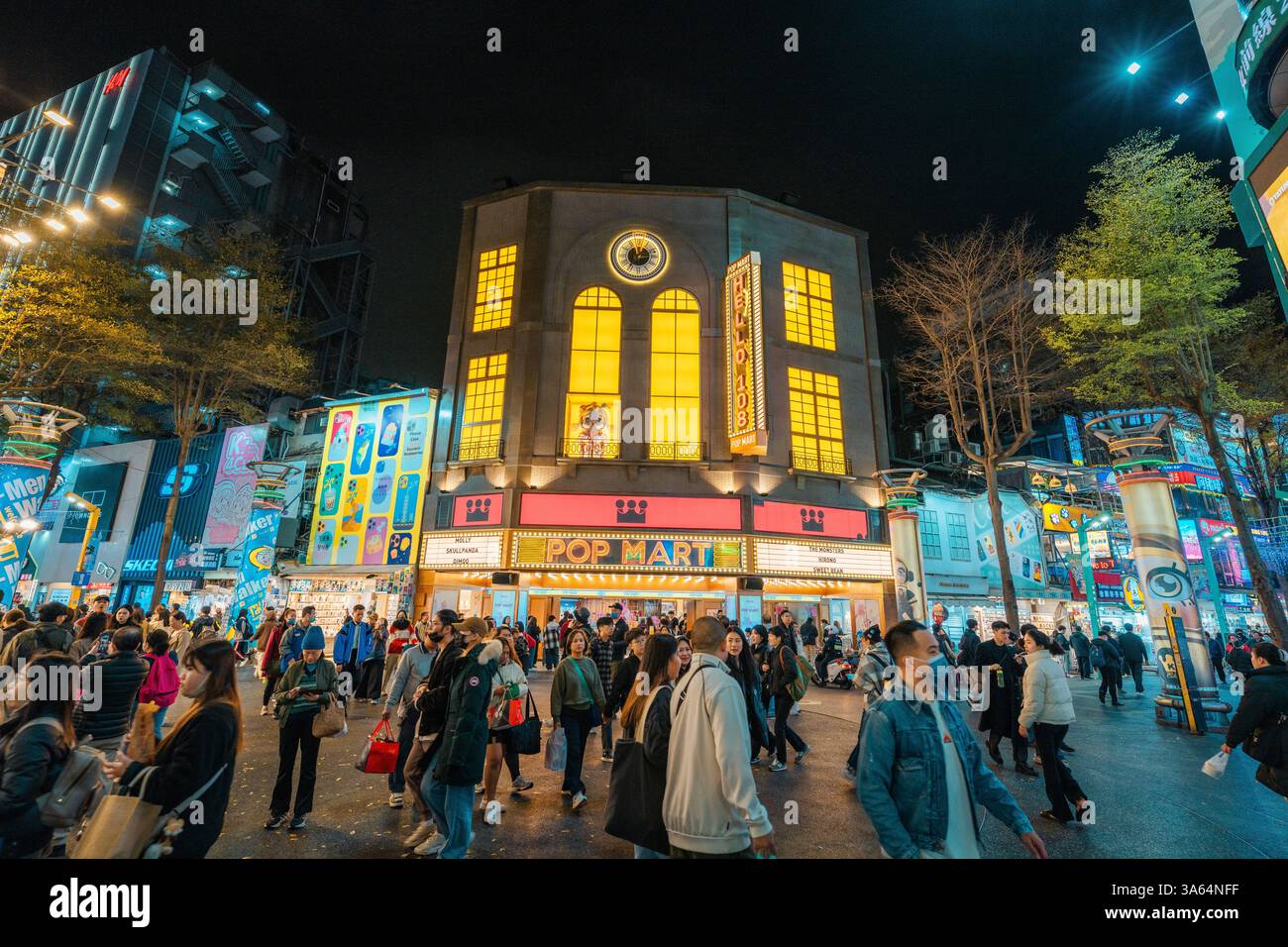 The Vibrant Neon Lights of Ximending Taipei Stock Photo - Alamy
