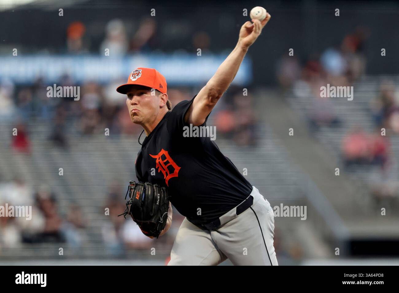 Detroit Tigers pitcher Tyler Holton (89) throws against the San ...