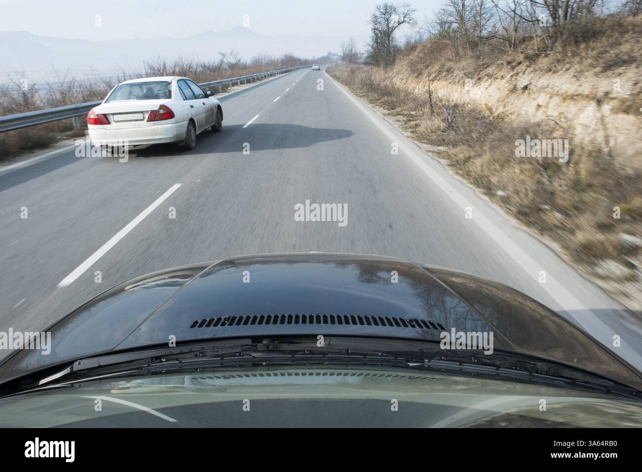 Car driving on highway rides hi-res stock photography and images - Alamy