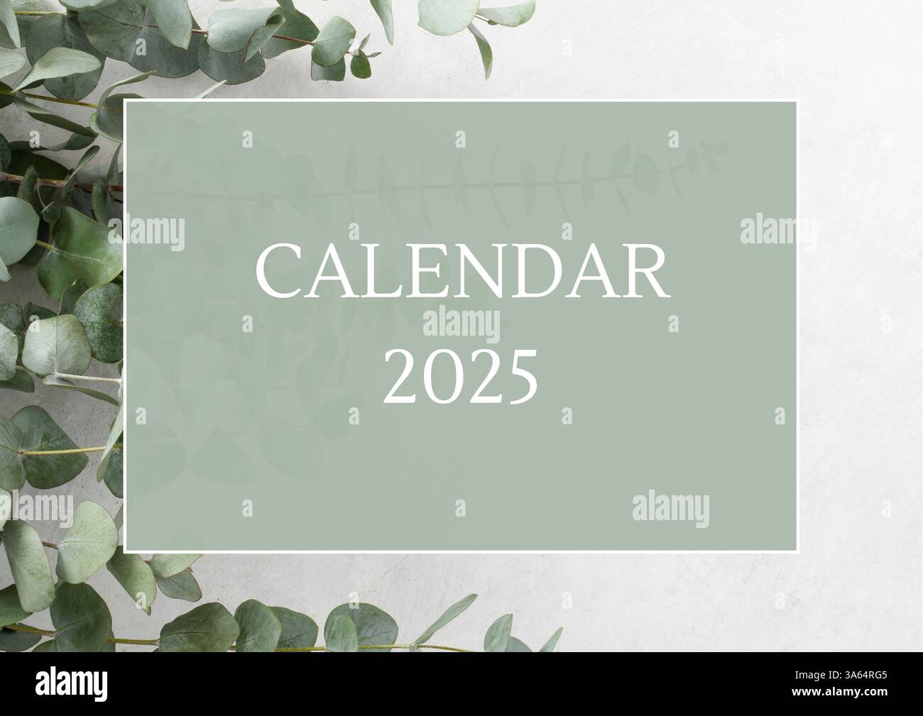 Calendar 2025 | Minimalist Tropical Plants Design This 2025 calendar ...