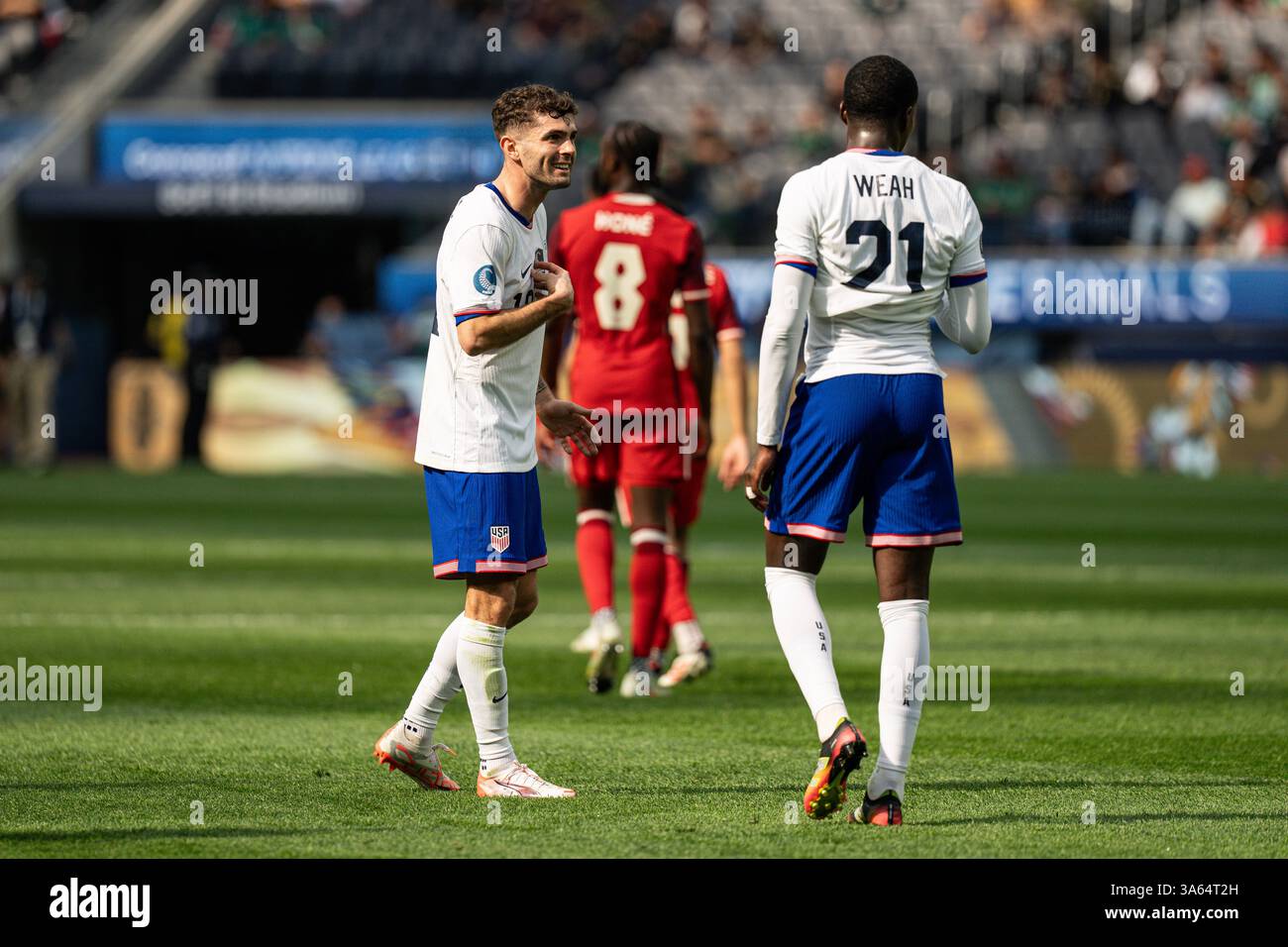 United States forward Christian Pulisic (10) reacts during the Concacaf ...