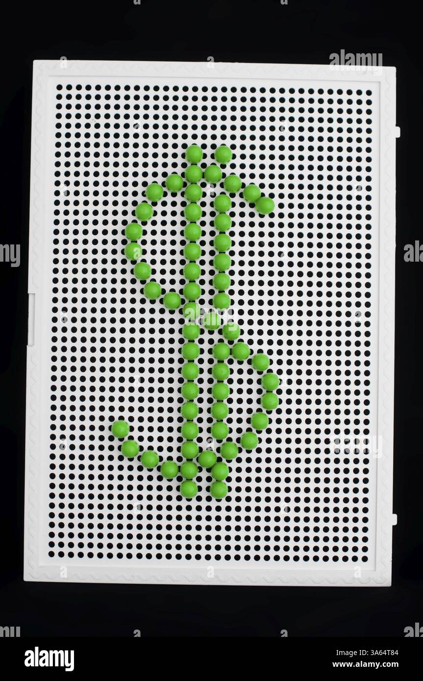 Dollar symbol on child mosaic. Colorful mosaic pieces Stock Photo - Alamy