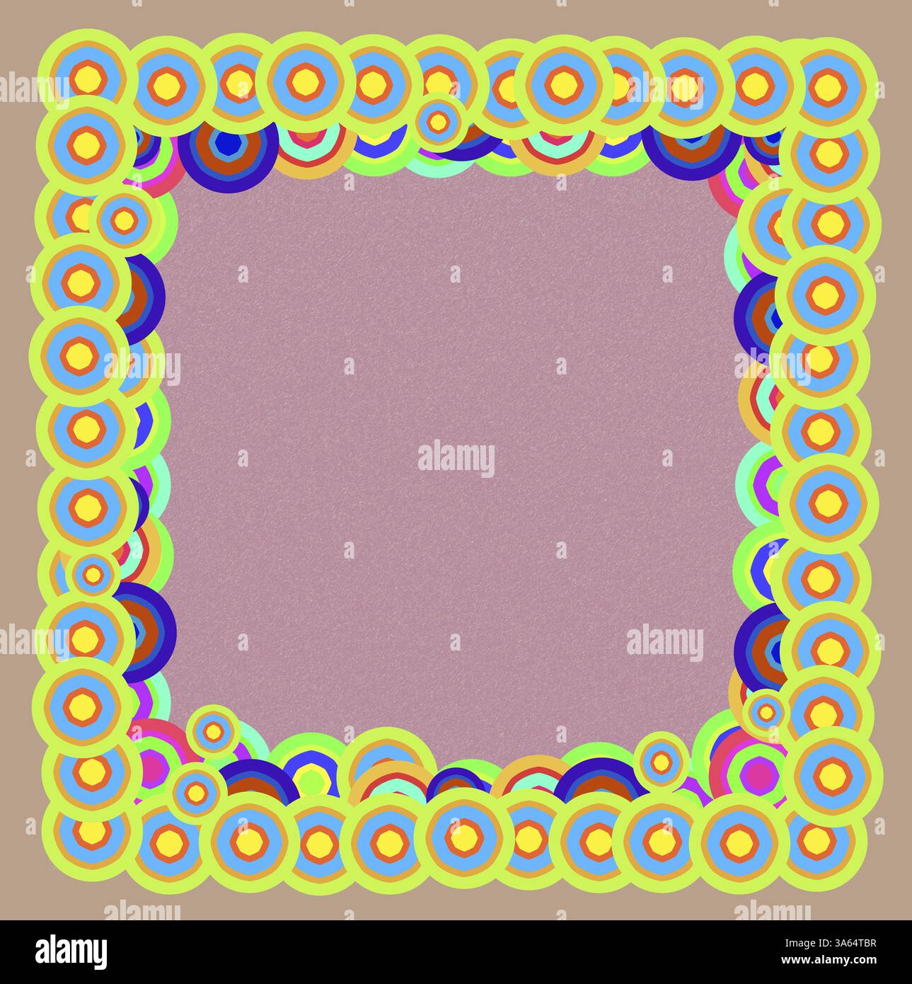 Vintage colorful circles background. Style 70s and 80s Stock Photo - Alamy