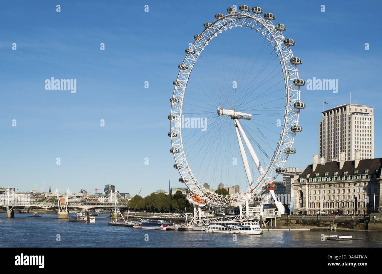 The eye Symbol of London. Blue sky Stock Photo - Alamy