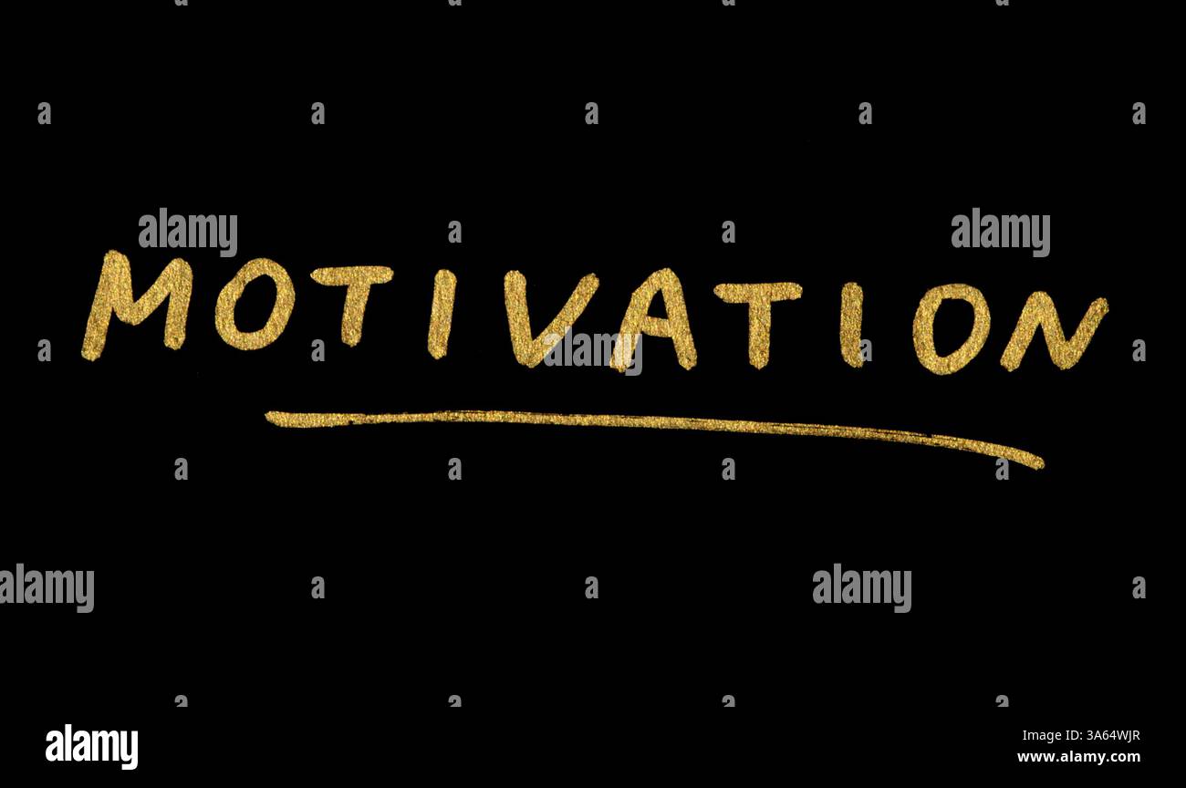 Conception text Motivation over black Stock Photo - Alamy
