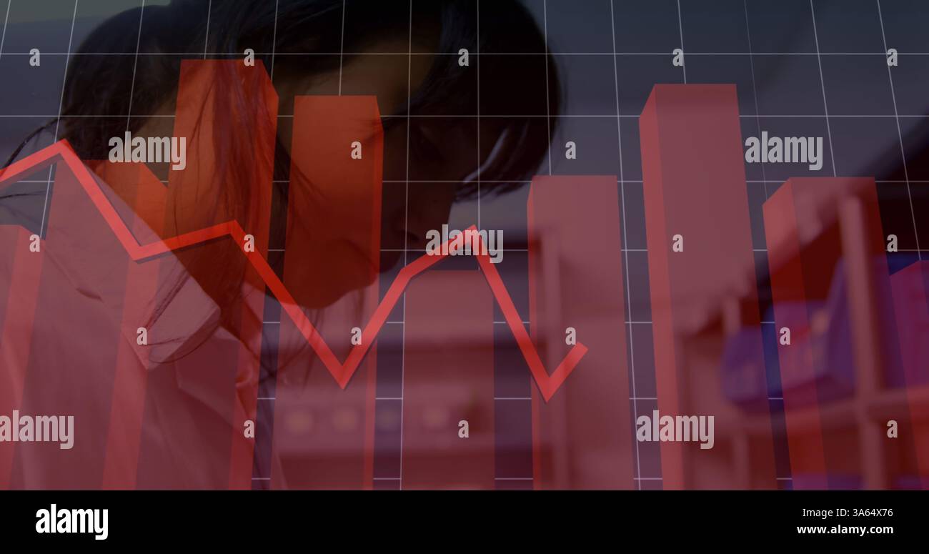 Analyzing data graph overlay business hi-res stock photography and ...