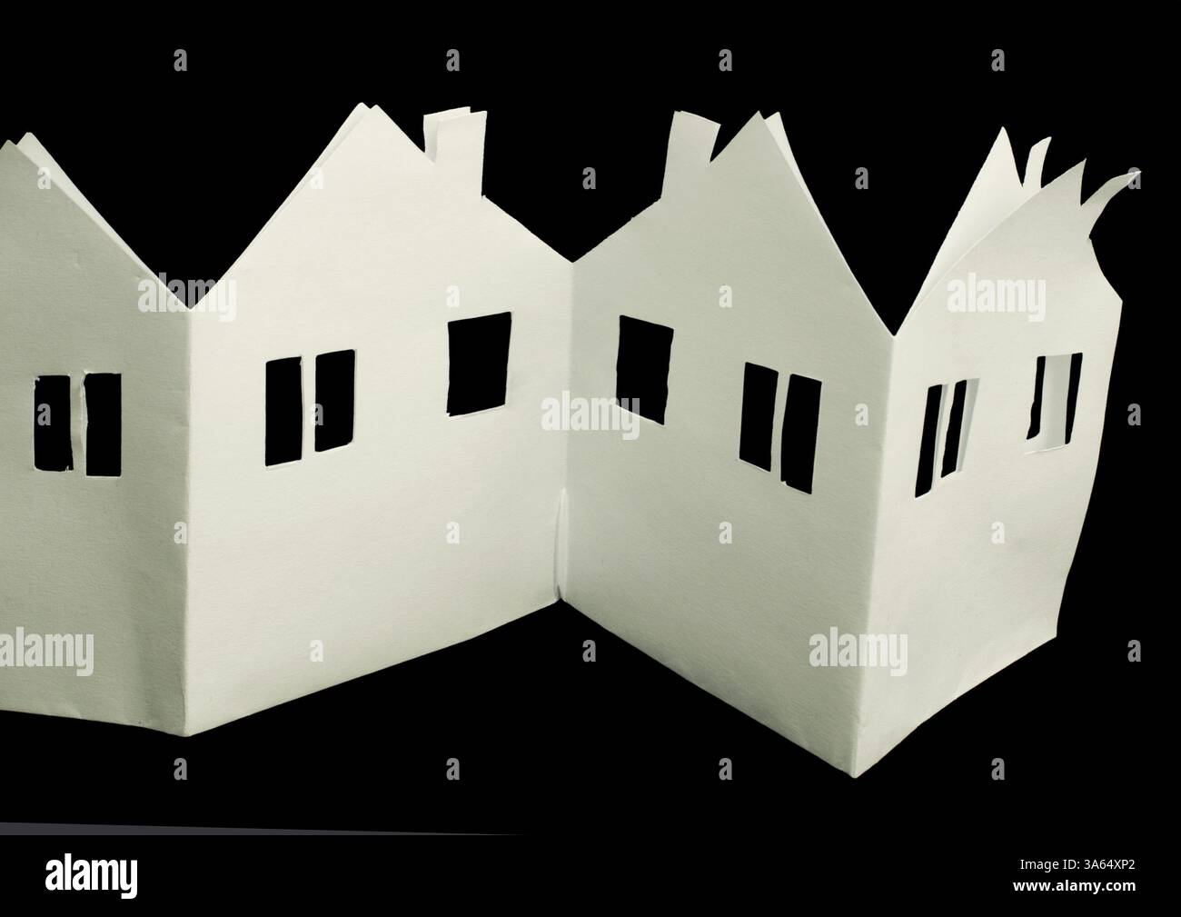 White house paper made folded origami style Stock Photo - Alamy