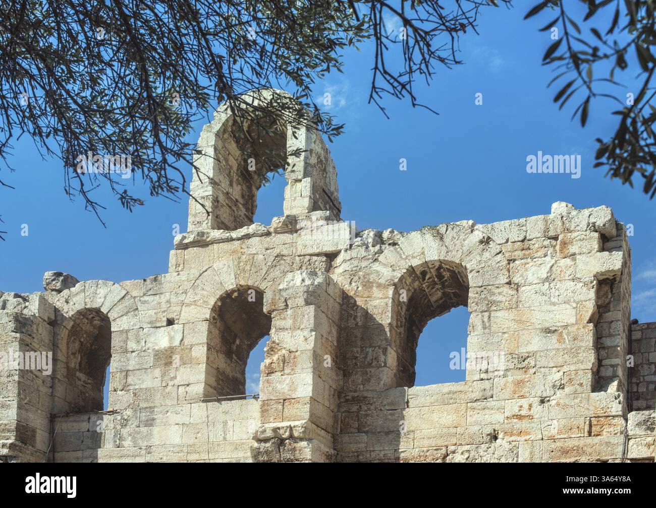 Parthenon in Athens. New different perspective. Greece, Athens Stock ...