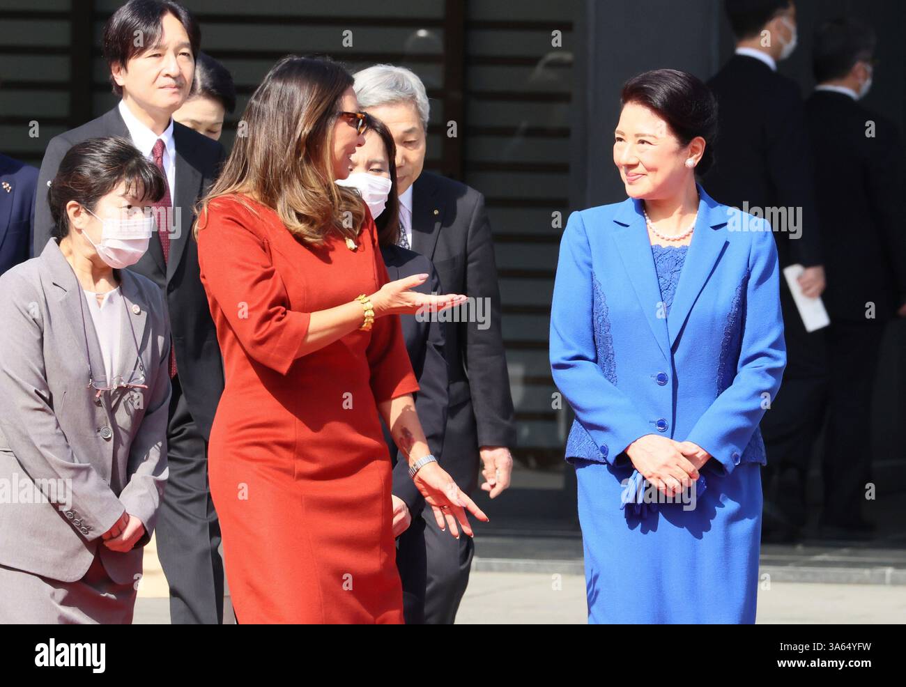 Brazilian first lady Rosangela da Silva known as Janja, front left, and ...