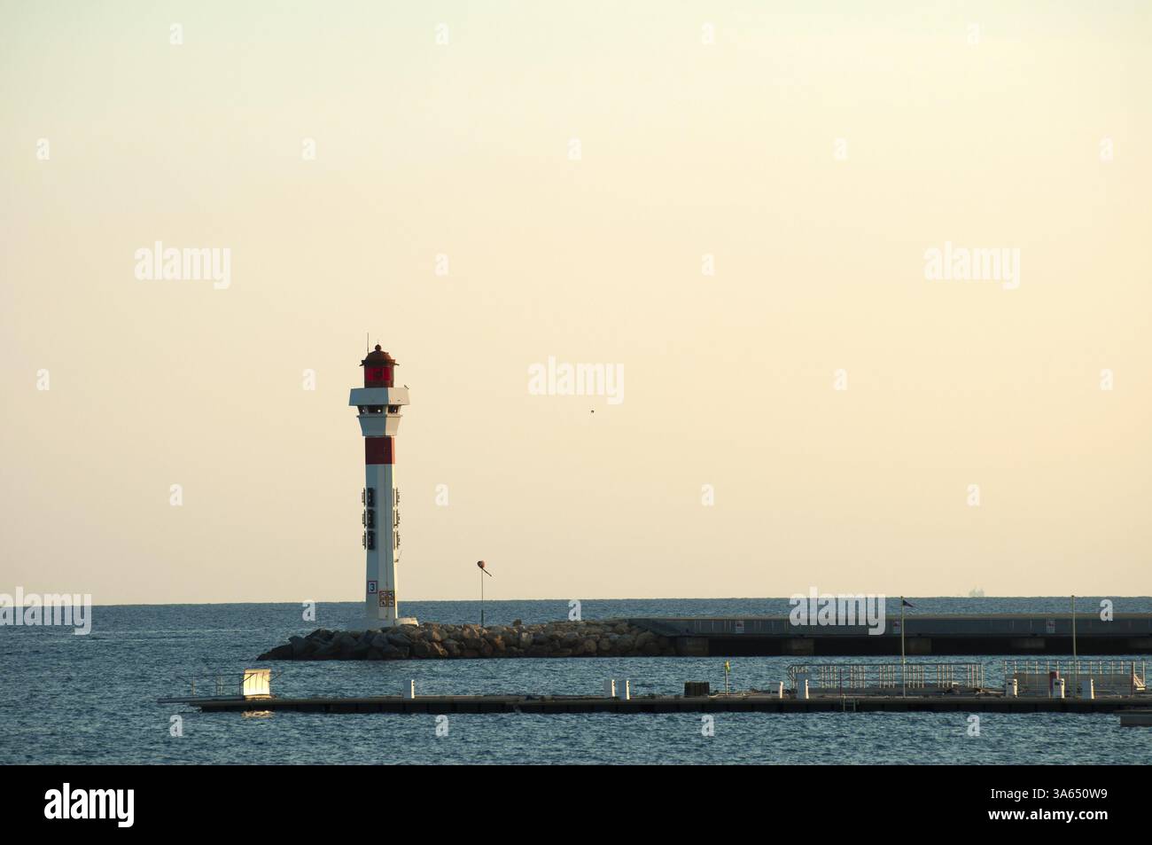Lighthouse in French Riviera Stock Photo - Alamy