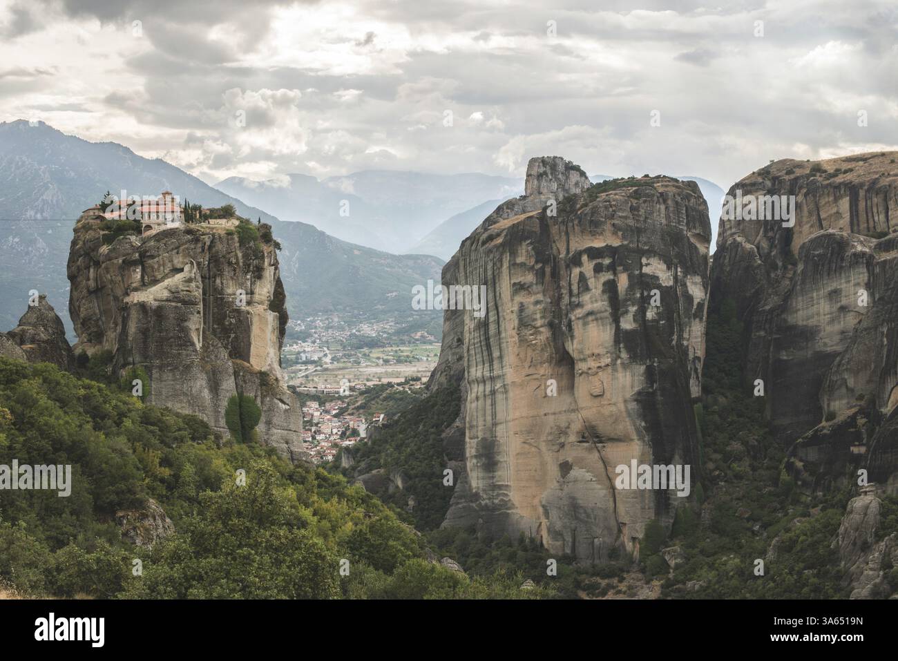 Meteora in Greece. Meteora is the monasteries on the top of the rock ...