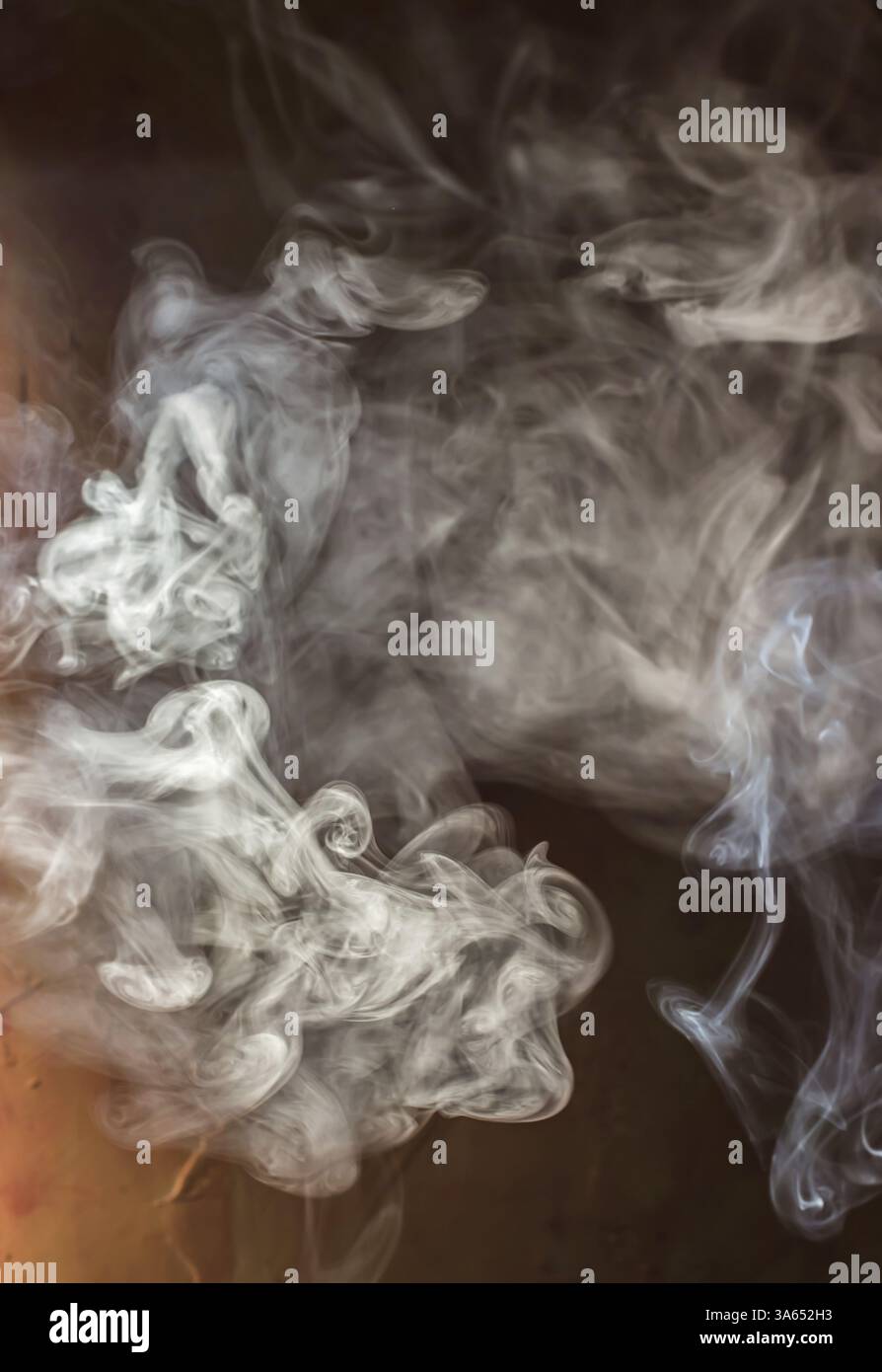 Smoke in room. Backlight from window Stock Photo - Alamy