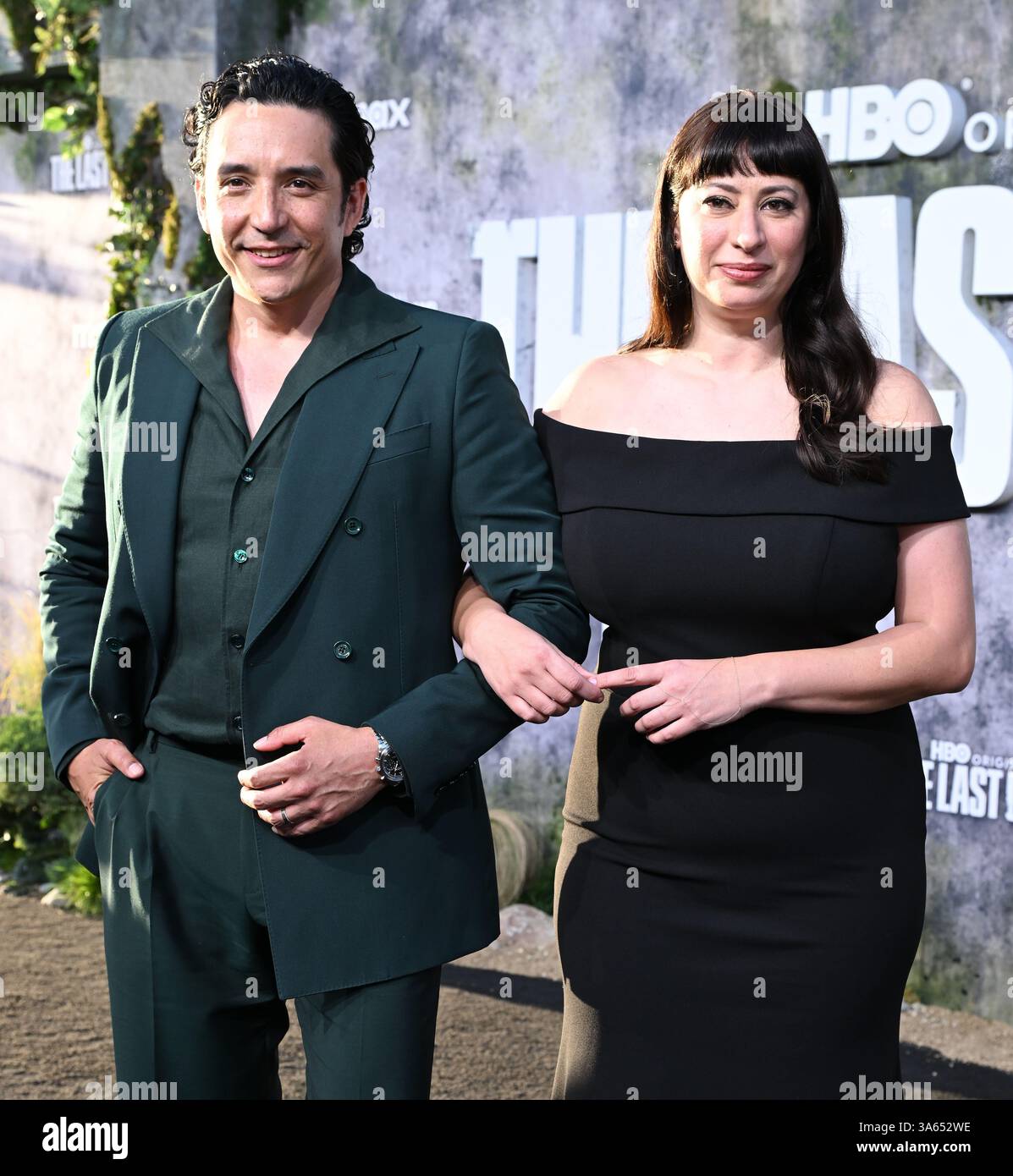 Hollywood, USA. 24th Mar, 2025. Gabriel Luna and Smaranda Luna arriving ...