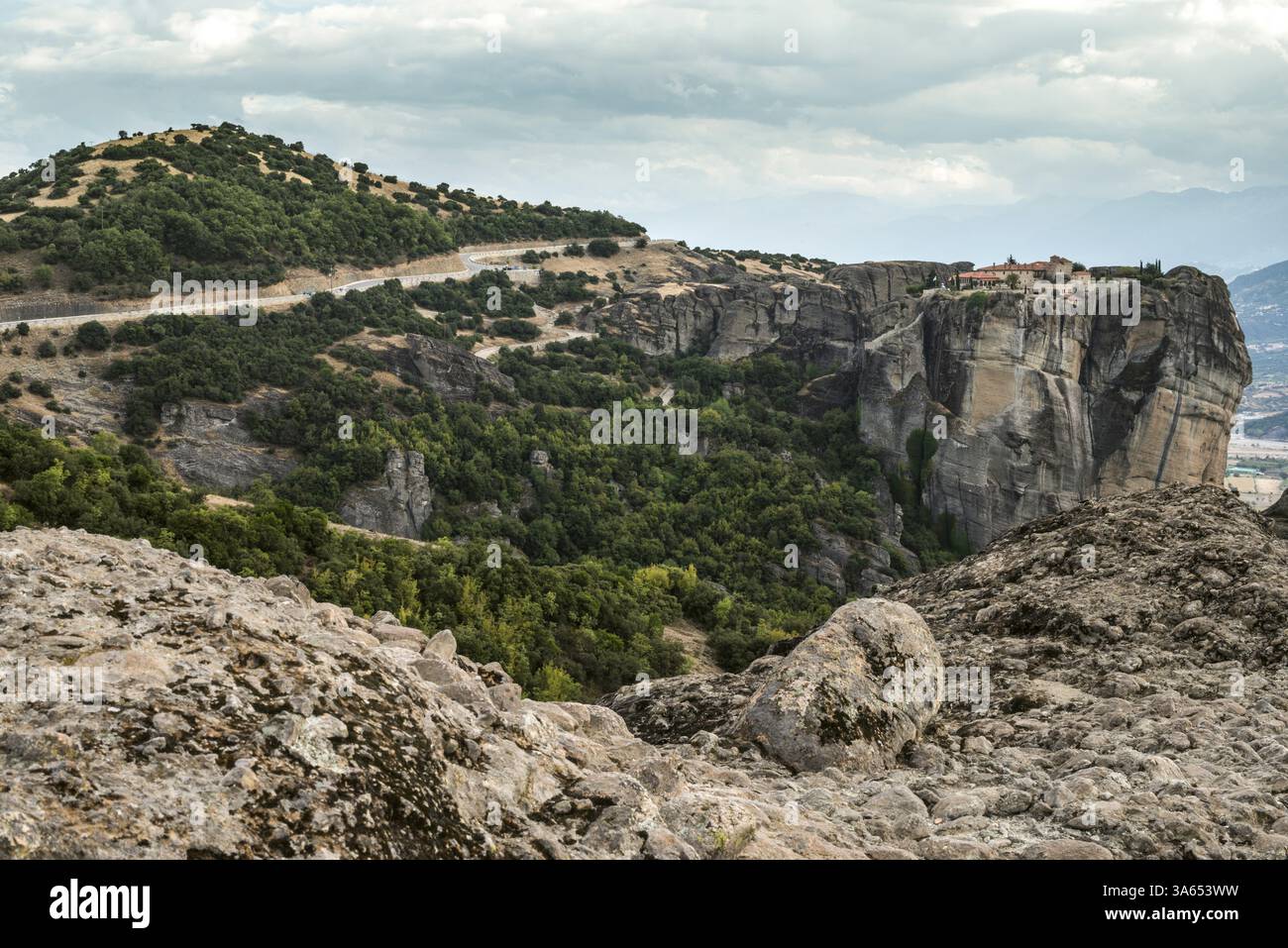 Meteora in Greece. Meteora is the monasteries on the top of the rock ...