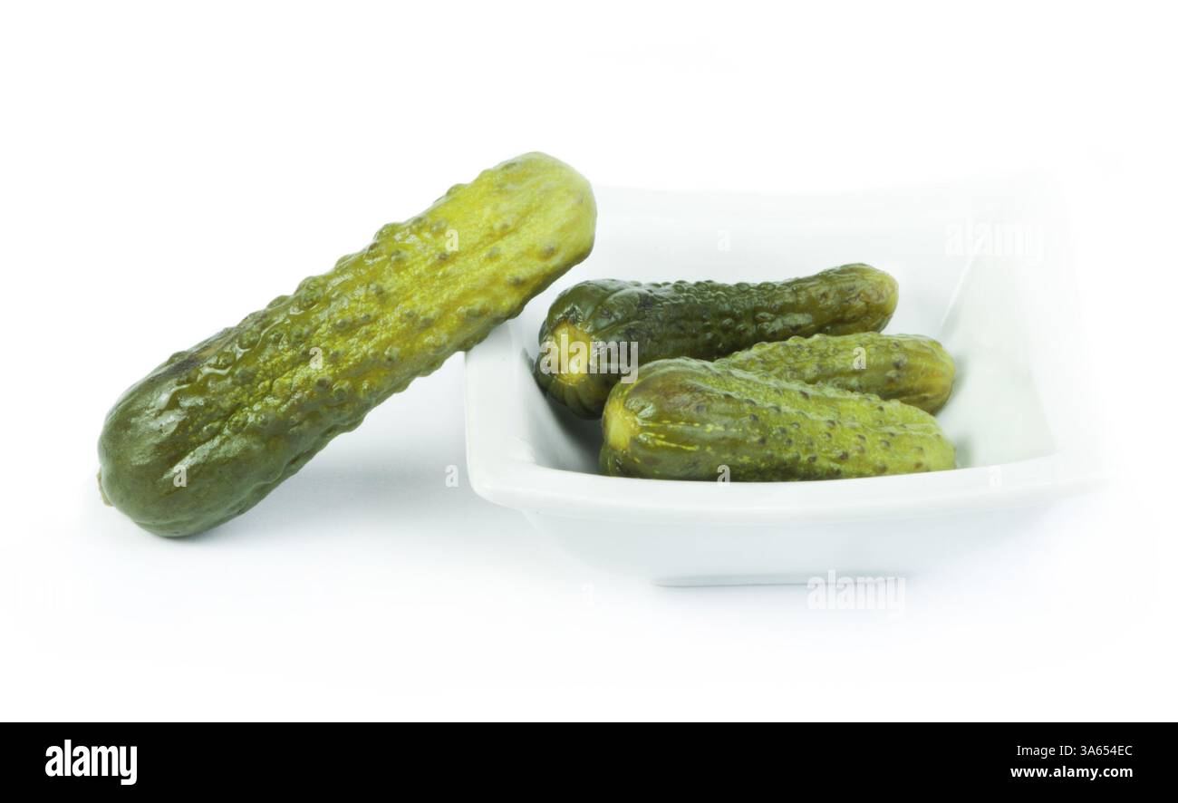 Pickles bowl pickled gherkins Cut Out Stock Images & Pictures - Alamy