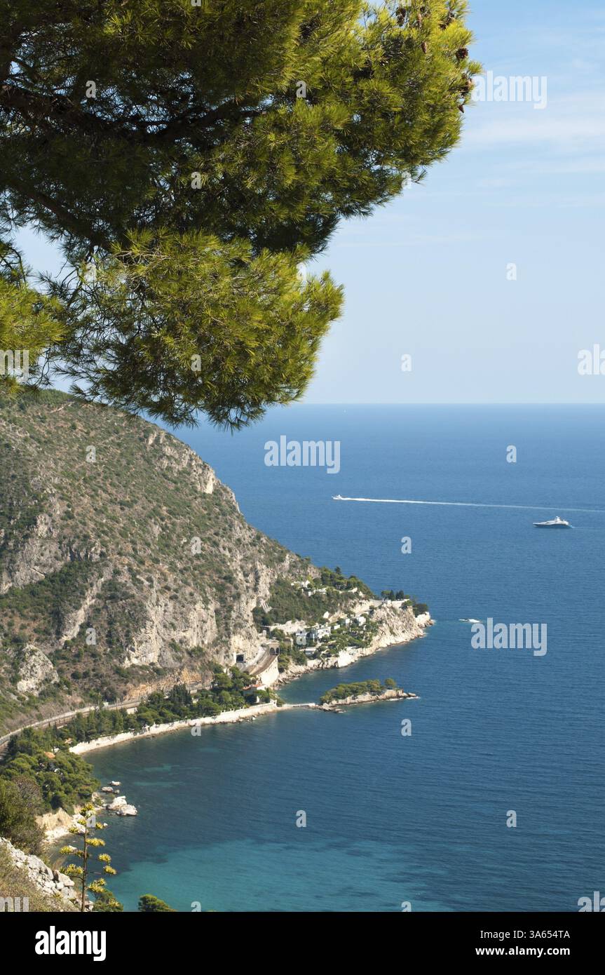 French riviera view from high Stock Photo - Alamy