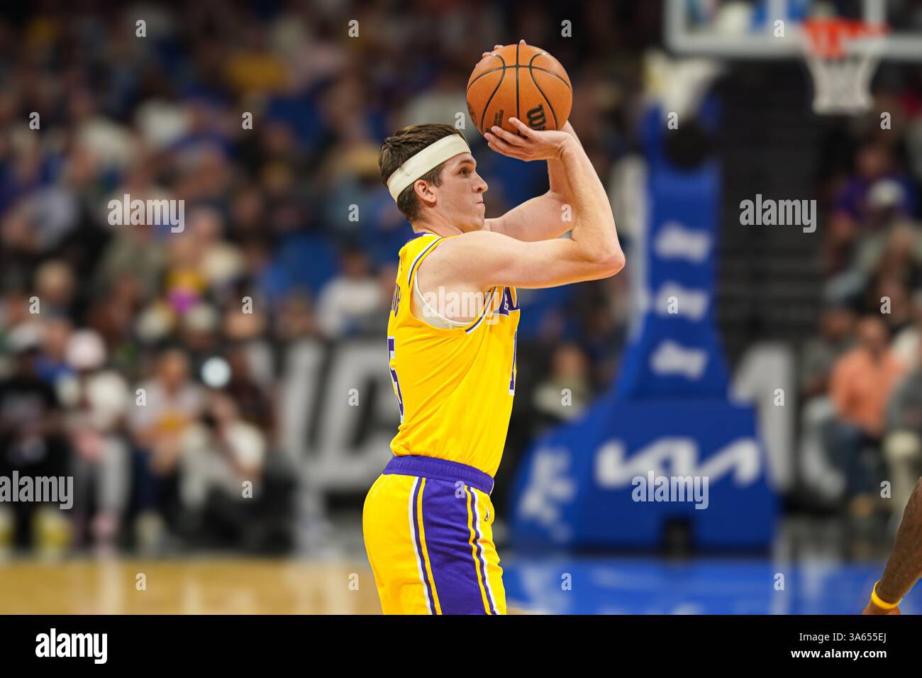 Orlando, Florida, USA, March 24, 2025, Los Angeles Lakers guard Austin ...