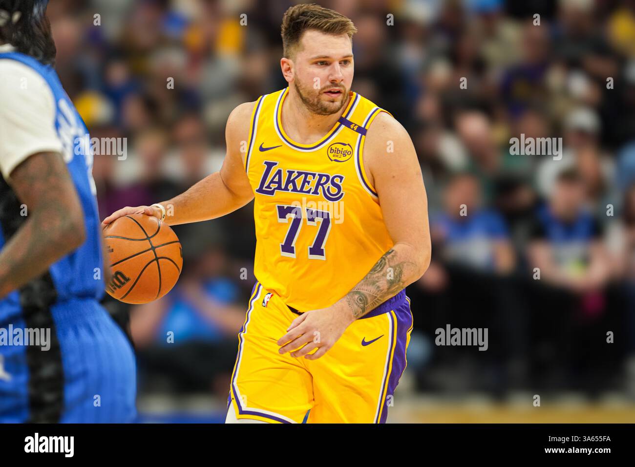 Orlando, Florida, USA, March 24, 2025, Los Angeles Lakers guard Luka ...