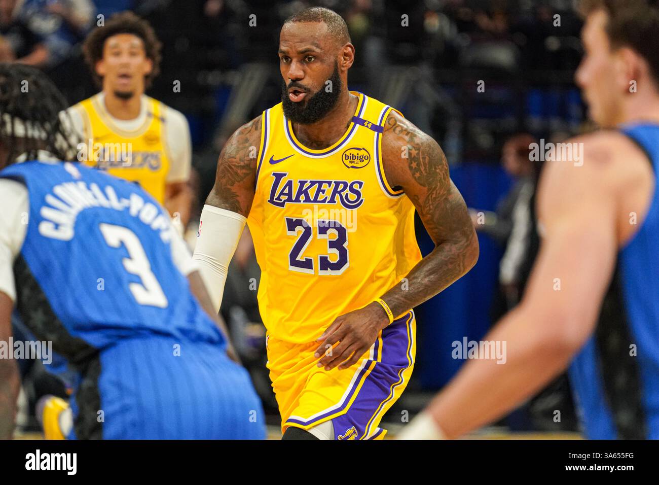Orlando, Florida, USA, March 24, 2025, Los Angeles Lakers forward ...