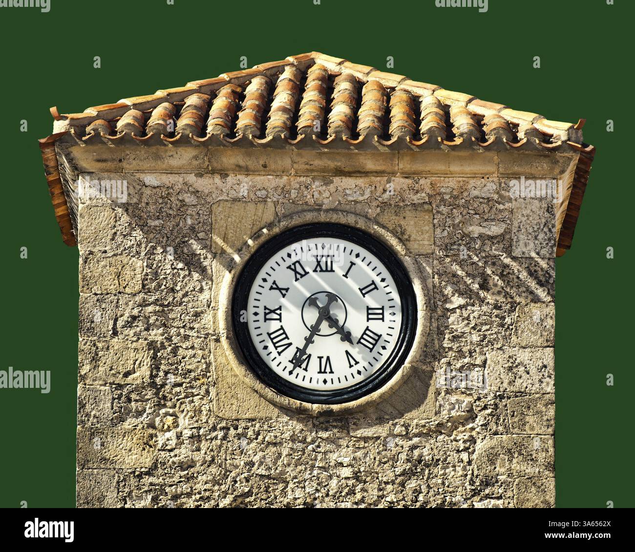 Antique clock on a building Stock Photo - Alamy