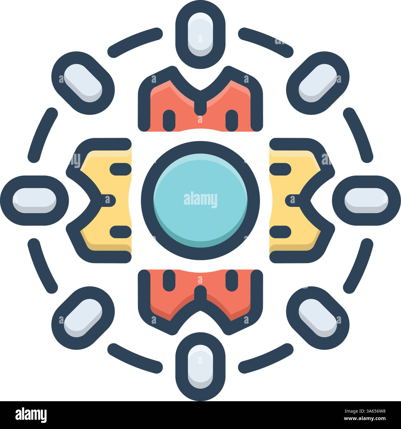 Collaborate unity Stock Vector Images - Alamy
