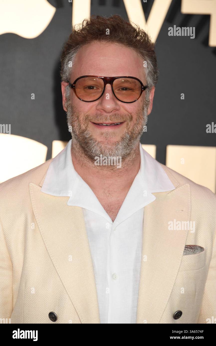 LOS ANGELES, CA - MARCH 24: Seth Rogen at the Apple TV+ World Premiere ...