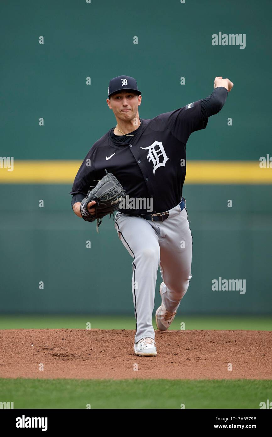 Detroit Tigers pitcher Jake Miller (46) during an MLB Spring Breakout ...