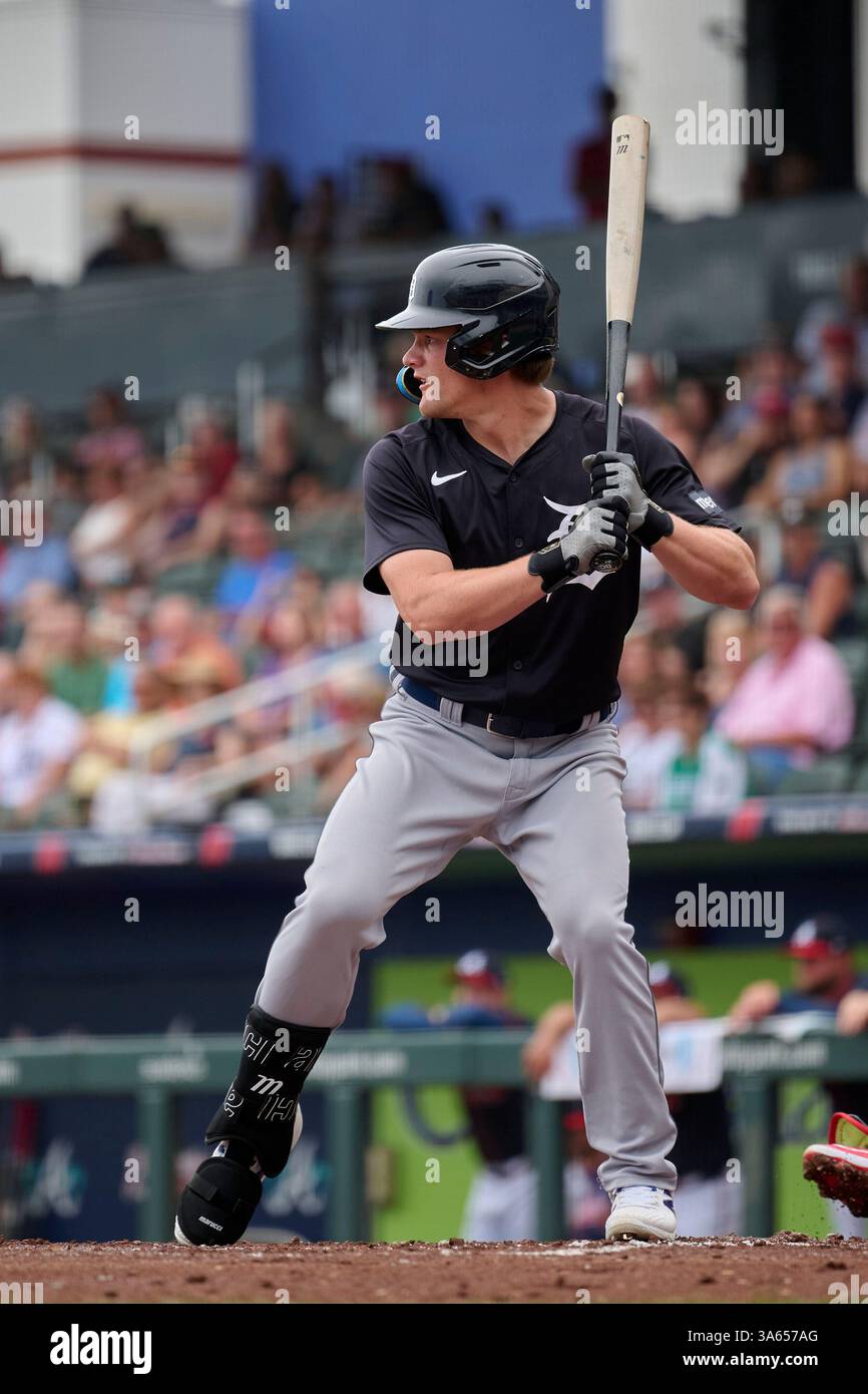 Detroit Tigers Brett Callahan (58) at bat during an MLB Spring Breakout ...