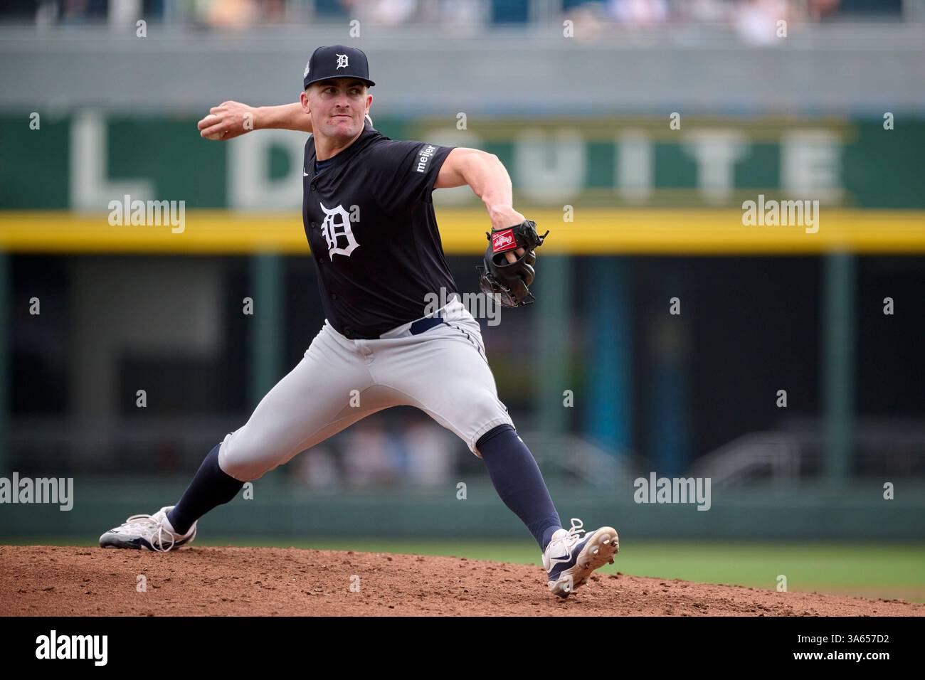 Detroit Tigers pitcher Josh Randall (85) during an MLB Spring Breakout ...