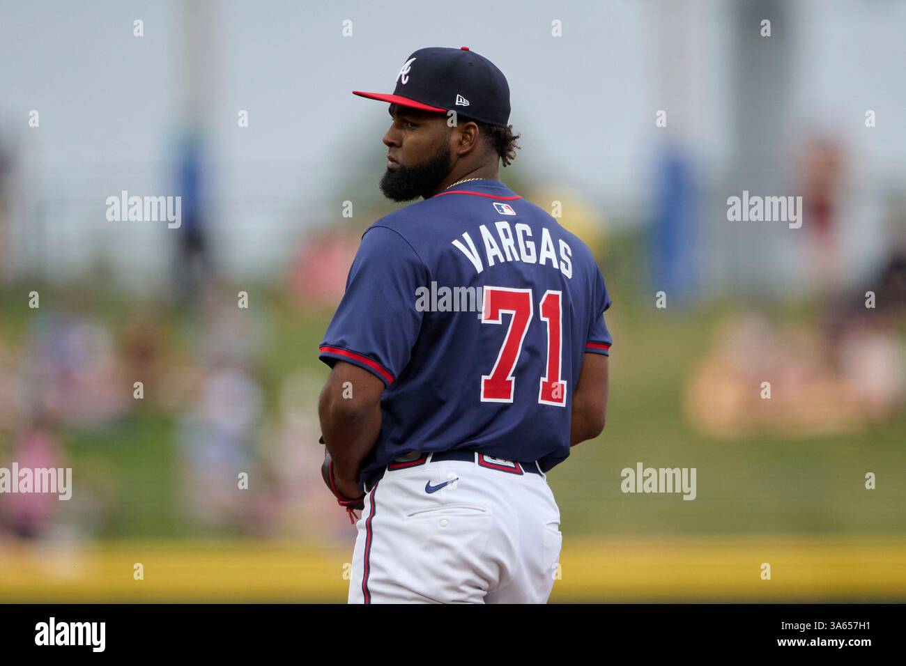Atlanta Braves pitcher Luis Vargas (71) during an MLB Spring Breakout ...