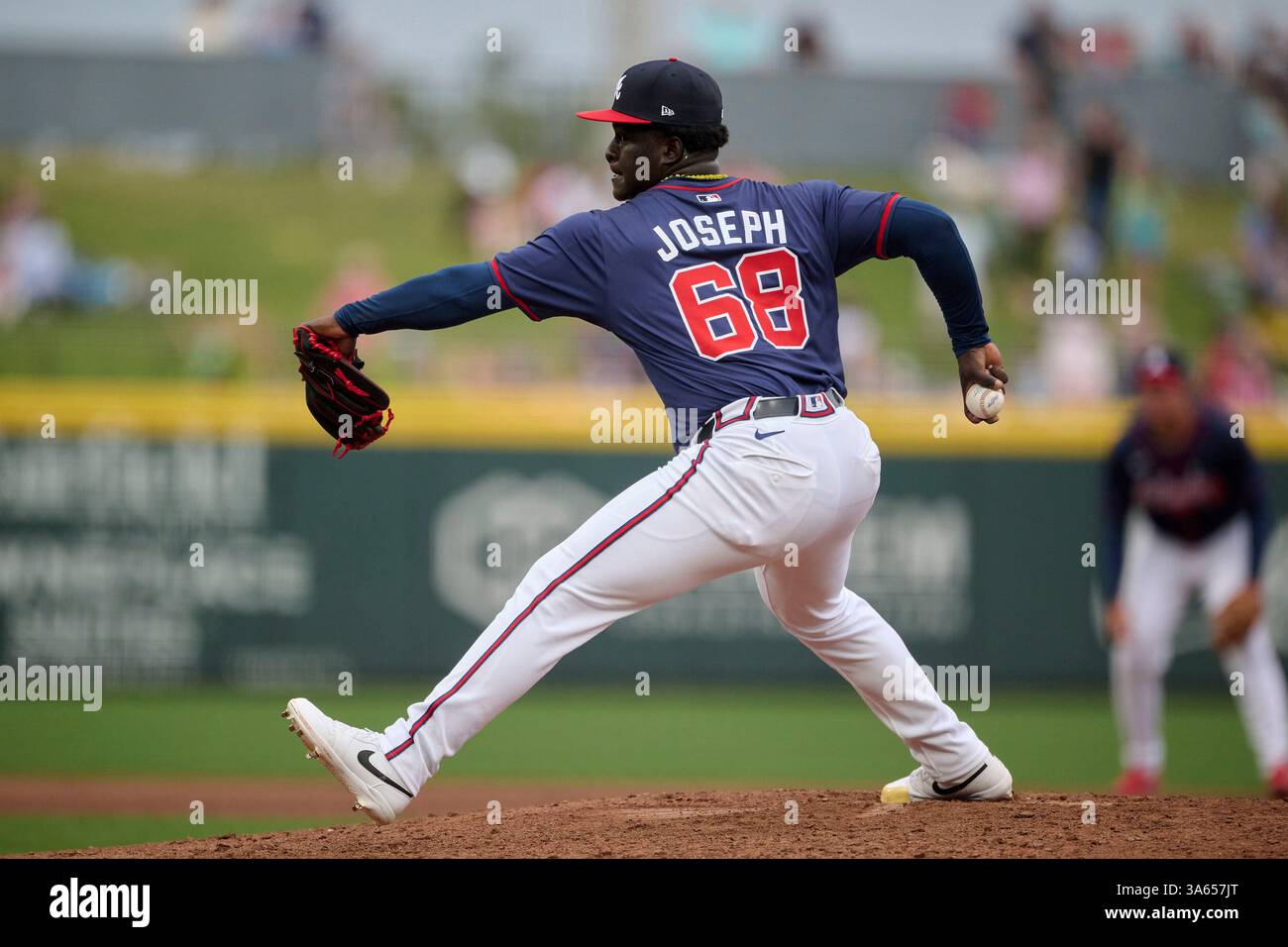Atlanta Braves pitcher Elison Joseph (68) during an MLB Spring Breakout ...