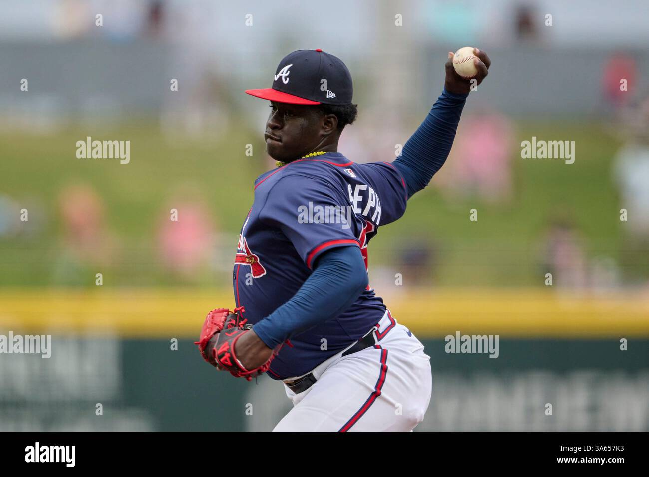 Atlanta Braves pitcher Elison Joseph (68) during an MLB Spring Breakout ...