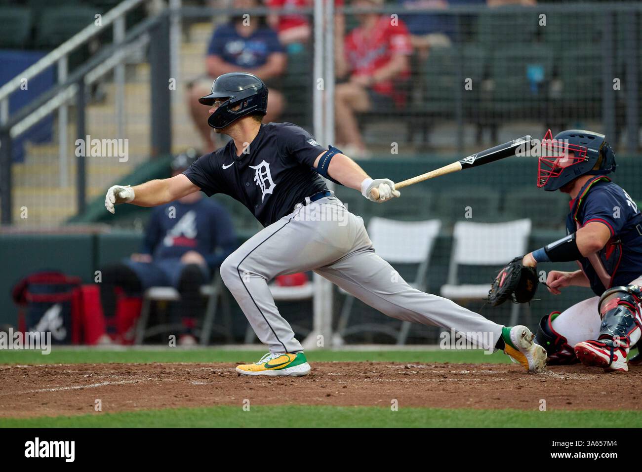 Detroit Tigers Max Anderson (73) at bat during an MLB Spring Breakout ...